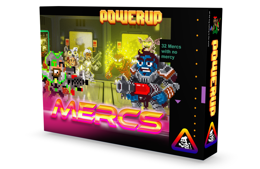 MERCS | POWERUP the 16 bits board game - El Juego de Mesa de 16 bits